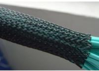 China UV Resistant PET Expandable Braided Sleeving 10-12mm Cable Protection -60°C to +155°C for sale