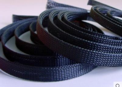 China PET Expandable Braided Sleeving Fire Retardant UL94 V0 2mm to 65mm for Cable Protection for sale