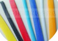 China PET Expandable Braided Sleeving Fire Retardant UL94 V0 2mm to 65mm for Cable Protection for sale