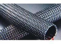 China Custom PET Expandable Braided Sleeving Fire Resistant UL VW-1 150°C Cable Protection for sale
