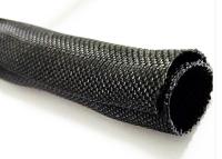 China Abrasion Resistant Self Wrapping Split Braided Sleeving For Cable Management Harness for sale