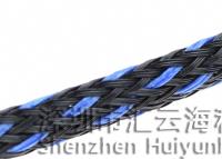 China Polyester PET Expandable Braided Sleeving For Protecting Cables / Wire Harnesses for sale