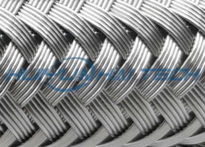 China Stainless Steel 304 Braided Hose Sleeve 0.10-0.30mm Wire Gauge with 900°C Heat Resistance for sale