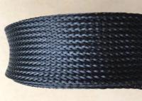 China PET Expandable Braided Sleeving 0.25mm Abrasion Resistant Wire Protection 150% Expansion for sale