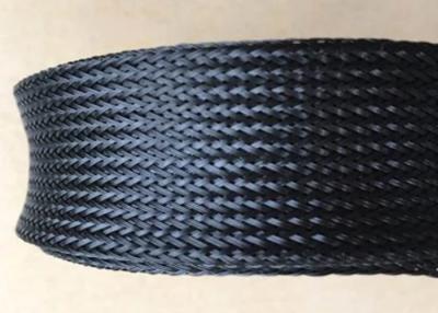 China PET Expandable Braided Sleeving 0.25mm Abrasion Resistant Wire Protection 150% Expansion for sale