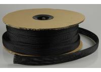 China PET Expandable Braided Sleeving 0.25mm Abrasion Resistant Wire Protection 150% Expansion for sale