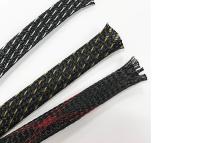 China Flame Proof PET Expandable Braided Sleeving 150% Expansion Cable Protection for sale