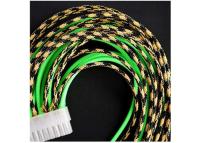 China PET Expandable Braided Sleeving 1.5x Fire Resistance UL VW-1 for Automotive Wire Protection for sale
