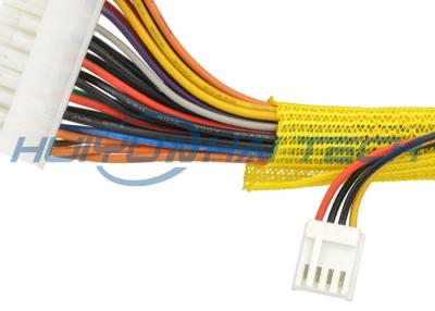 China Polyester Self Wrapping Split Braided Sleeving 6-50mm ID for Cable Harness Protection for sale
