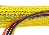 China Polyester Self Wrapping Split Braided Sleeving 6-50mm ID for Cable Harness Protection for sale