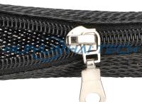 China Automotive Zipper Sleeve Cable Wrap - 3.3lbs Breaking Strength, -40°C to +230°C Temperature Range for Wire Harness Management for sale