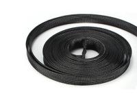 China Flame Retardant PET Braided Cable Sleeving 6mm/25mm UL94-V0 Certified for Wire Harness Protection for sale