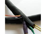 China Pet Multifilament Self Wrapping Split Braided Sleeving Wires Protection Usage for sale
