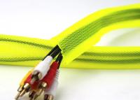 China Flame Retardant PET Braided Cable Sleeving 15mm UL94 V-0 for Wire Harness Protection for sale