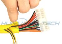 China PET Self Wrapping Split Braided Sleeving For Wire / Cables Harness Management for sale