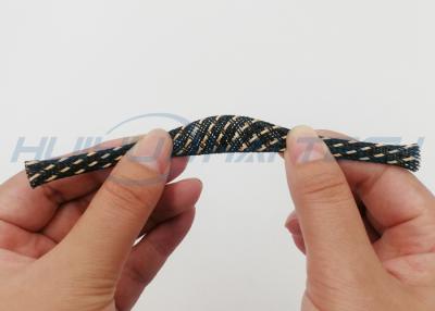 China Flame Proof Expandable Braided Cable Sleeving , Fireproof Wire Sleeving Custom for sale