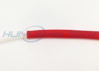 China Flame Proof Red Color Electrical Braided Sleeving For Wire Cable Harness for sale