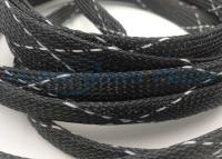 China PET Expandable Braided Sleeving 5-10mm OD Cable Management with UL VW-1 Flame Resistance for sale