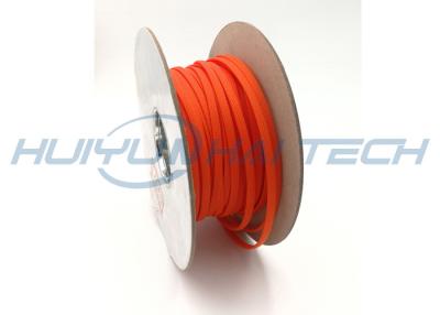 China Red PET Expandable Braided Sleeving 0.25mm for Wire Cable Harness Protection 150% Expansion for sale