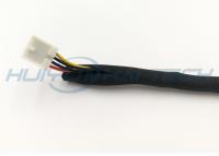 China Black Self Wrapping Split Braided Sleeving 6mm-70mm PET Cable Harness Protection for sale