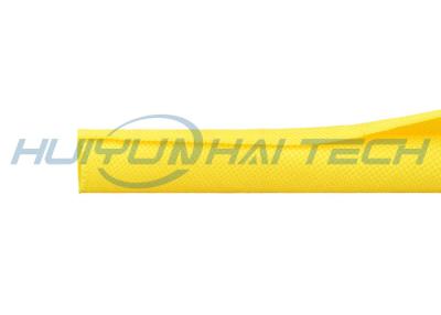 China Yellow Self Wrapping PET Braided Sleeving 5-70mm Cable Harness Wrap for sale