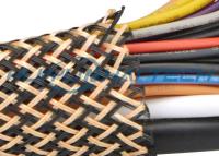 China PET Insulated Expandable Braided Sleeving For Flame Retardant Flexo Cable for sale