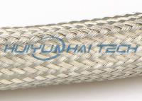 China Tinned Copper Braided Sleeving 0.10mm Wire EMI Shielding 900°C Heat Resistant for sale