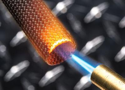 China PET Flame Resistant Electrical Braided Sleeving -70°C to 125°C Temperature Range with ROHS UL CSA Approval for sale
