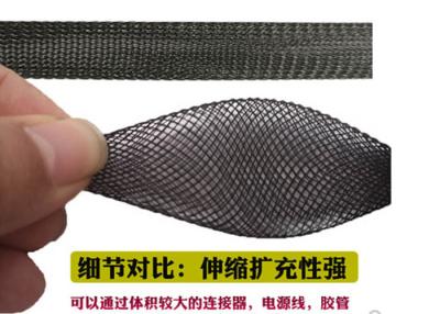 China Bright Color Pet Braided Expandable Sleeving Line Management / Bundle Applied for sale
