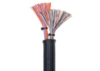 China PET Expandable Braided Sleeving 150% Stretch VW-1 Flame Retardant for Automotive Wire Harness Protection for sale