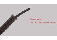 China A/V / HDMI Cables PET Expandable Braided Sleeving Polyester Material ROHS Approval for sale