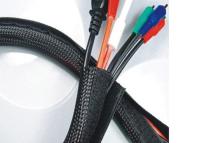 China Material PET Self Closing Braided Wrap , Flexible Braided Wire Covering For Cable for sale