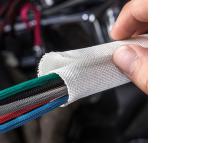 China PET Self Wrapping Braided Sleeving 5-70mm Flame Retardant Cable Protection for sale