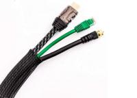 China Audio Video Wire Expandable Braided Cable Sleeving PET Nylon Material RoHS Certificated for sale