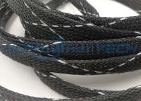 China PET Heat Resistant Braided Sleeving 0.25mm/0.20mm for Industrial Hoses and Cables Protection -50°C to +150°C for sale