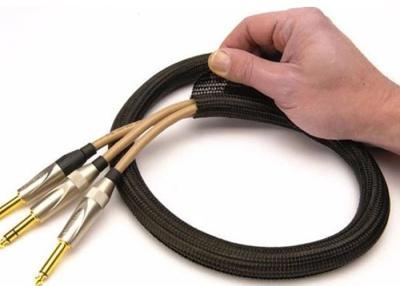 China F6 Polyester Self Wrapping Split Braided Sleeving 5-70mm for Wire Cable Harness Protection for sale