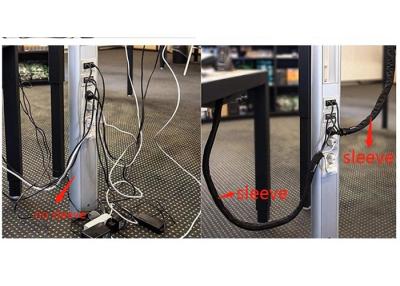 China PET Material Velcro Braided Cable Wrap , Velcro Wire Cover For Cables Assemblies for sale