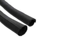China PET Material Velcro Braided Cable Wrap , Velcro Wire Cover For Cables Assemblies for sale