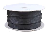 China Black Flame Proof PET Expandable Braided Sleeving 150% Expansion Wear Resistant Cable Protection for sale