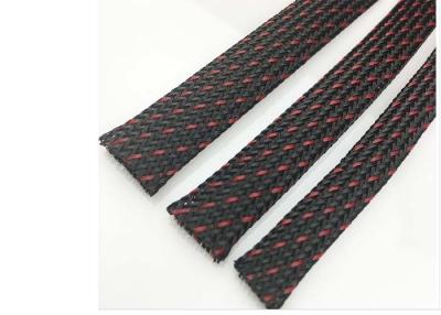 China ROHS UL Compliant PET Electrical Braided Sleeving 3mm to 76mm for Automotive Wire Cable Cover for sale