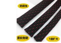 China Flexo PET Braided sleeving , PET Expandable Mesh Sleeving for sale