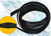 China High Flame Retardant PET Eexpandable Braided Sleeving For Wire Cable Protection for sale