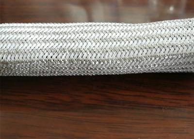 China Silver Plated Stainless Steel Braided Sleeving 1mm-100mm 600V Flexible Tubing for sale