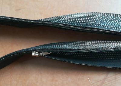 China Custom Zipper Braided Cable Sleeve PET Expandable 1.5x Diameter VW-1 for sale