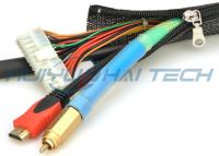 China PET Nylon Zipper Cable Sleeve Braided Wrap Custom Size 0.25mm Flame Retardant for sale