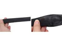 China Wear Resistant PET Braided Sleeving Flameproof Expandable 3mm to 76mm Automotive Wire Cable Cover for sale