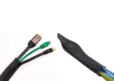 China Wiring Harness PET Electrical Braided Sleeving Flame Retardant for sale