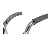 China Flexo PET Expandable Braided Sleeving 0.25mm Monofilament Cable Protection 1-100mm Sizes for sale