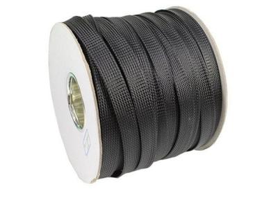 China Flexo PET Expandable Braided Sleeving 0.25mm Monofilament Cable Protection 1-100mm Sizes for sale