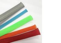 China Custom Diameter Flexible Braided Wire Covers -70°C to 125°C Temperature Range, 0.25mm/0.20mm PET Sleeving for sale